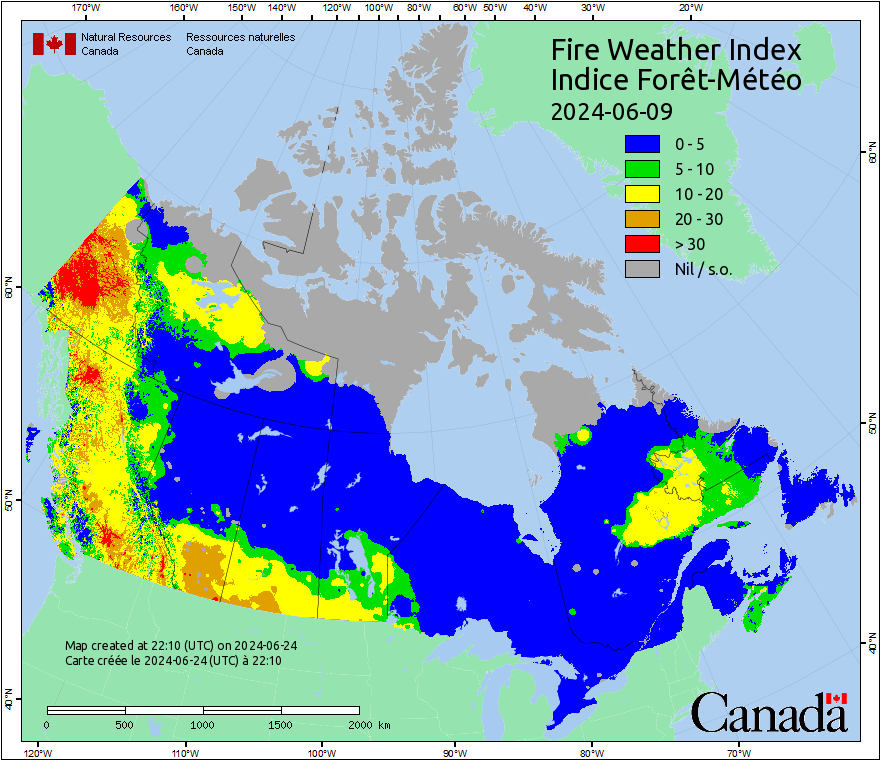 Canadian Wildland Fire Information System | Fire Weather Maps