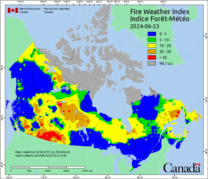 Canadian Wildland Fire Information System | Fire Weather Maps