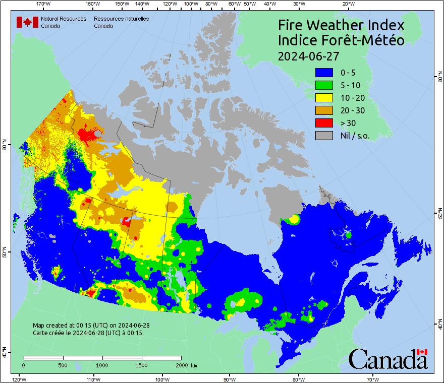 Canadian Wildland Fire Information System | Fire Weather Maps