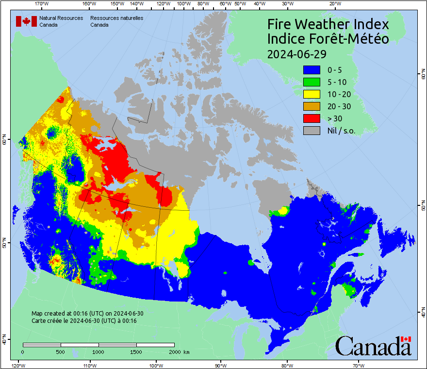 Canadian Wildland Fire Information System | Fire Weather Maps
