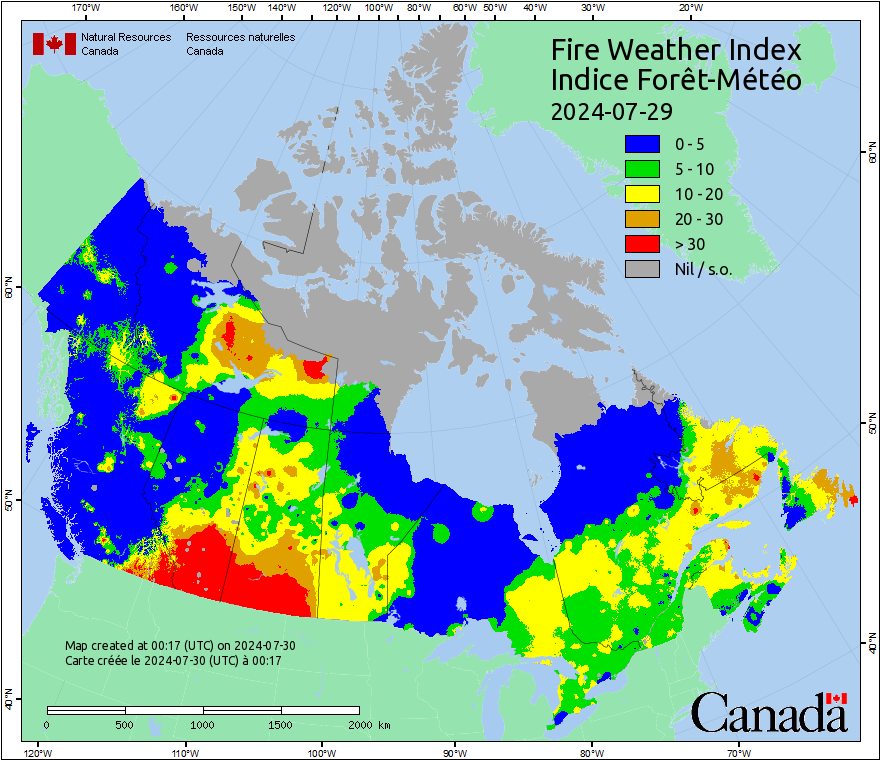 Canadian Wildland Fire Information System | Fire Weather Maps