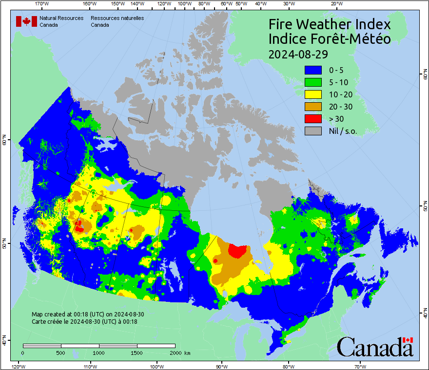 Canadian Wildland Fire Information System | Fire Weather Maps