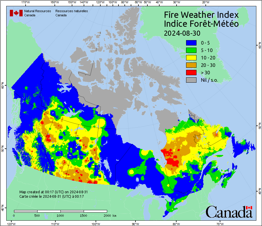 Canadian Wildland Fire Information System | Fire Weather Maps