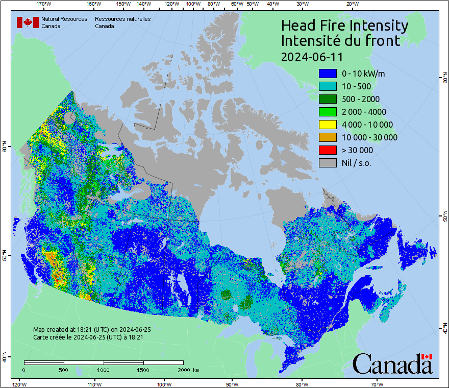 Canadian Wildland Fire Information System | Fire Behavior Maps