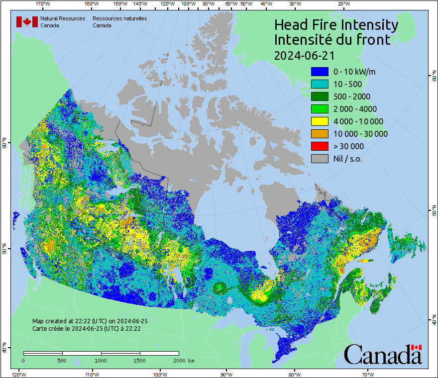 Canadian Wildland Fire Information System | Fire Behavior Maps