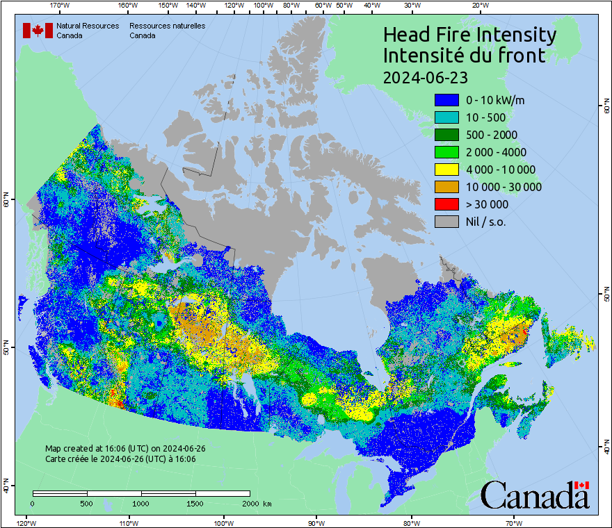 Canadian Wildland Fire Information System | Fire Behavior Maps