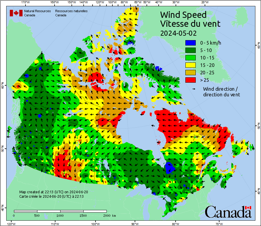 Canadian Wildland Fire Information System | Weather Maps