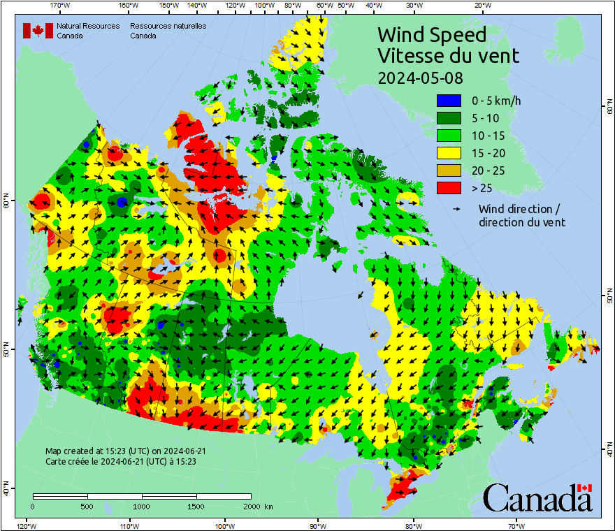 Canadian Wildland Fire Information System | Weather Maps