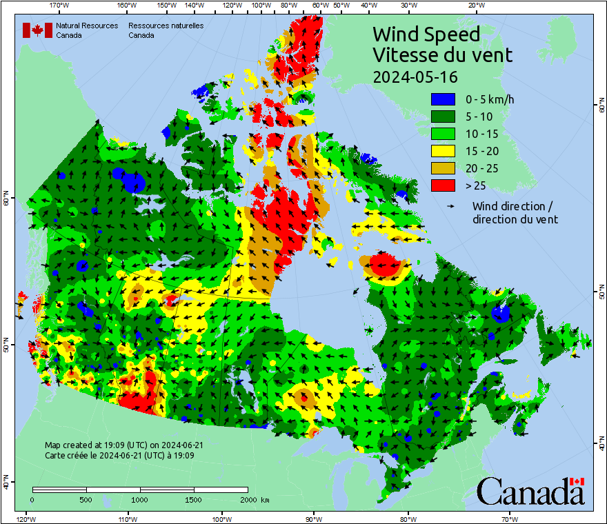 Canadian Wildland Fire Information System | Weather Maps