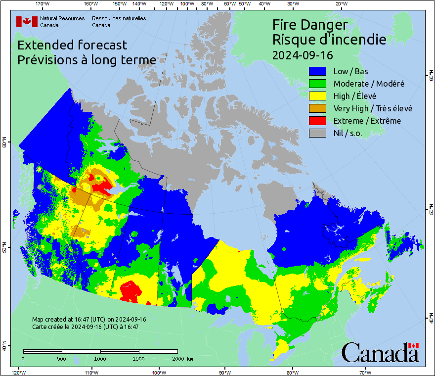 Canadian Wildland Fire Information System | Fire Weather Maps