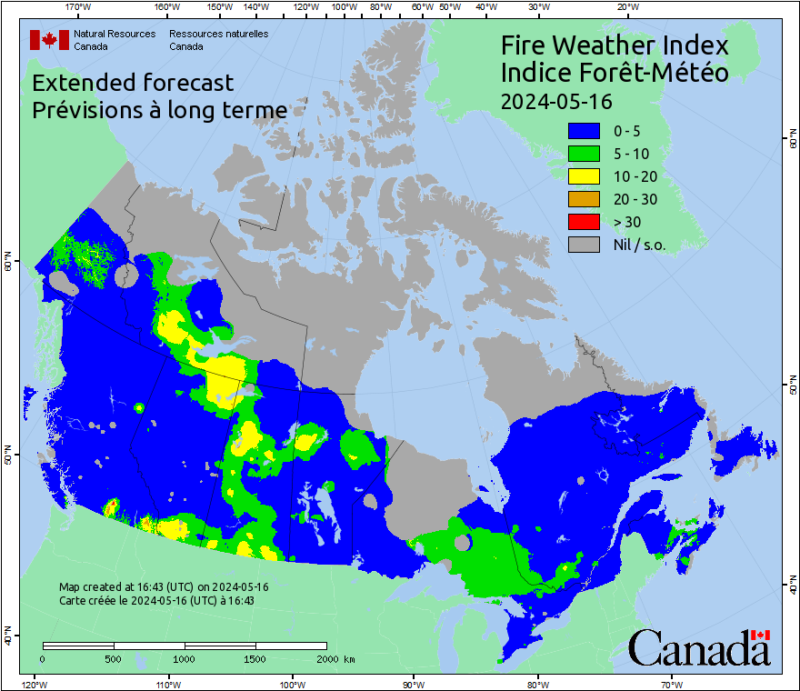 Canadian Wildland Fire Information System | Fire Weather Maps