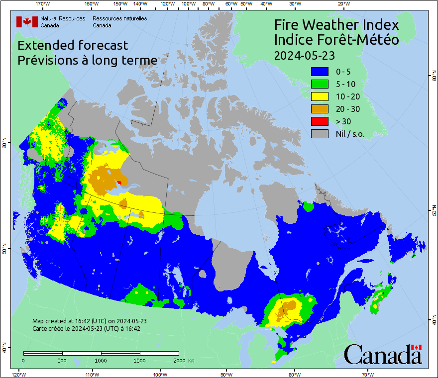 Canadian Wildland Fire Information System | Fire Weather Maps