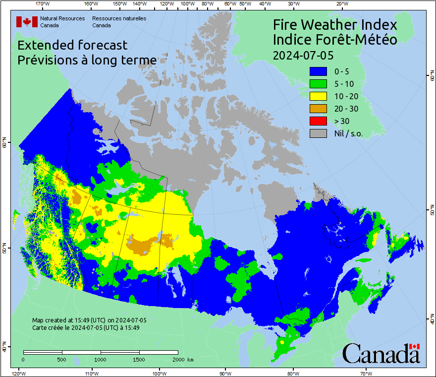 Canadian Wildland Fire Information System | Fire Weather Maps