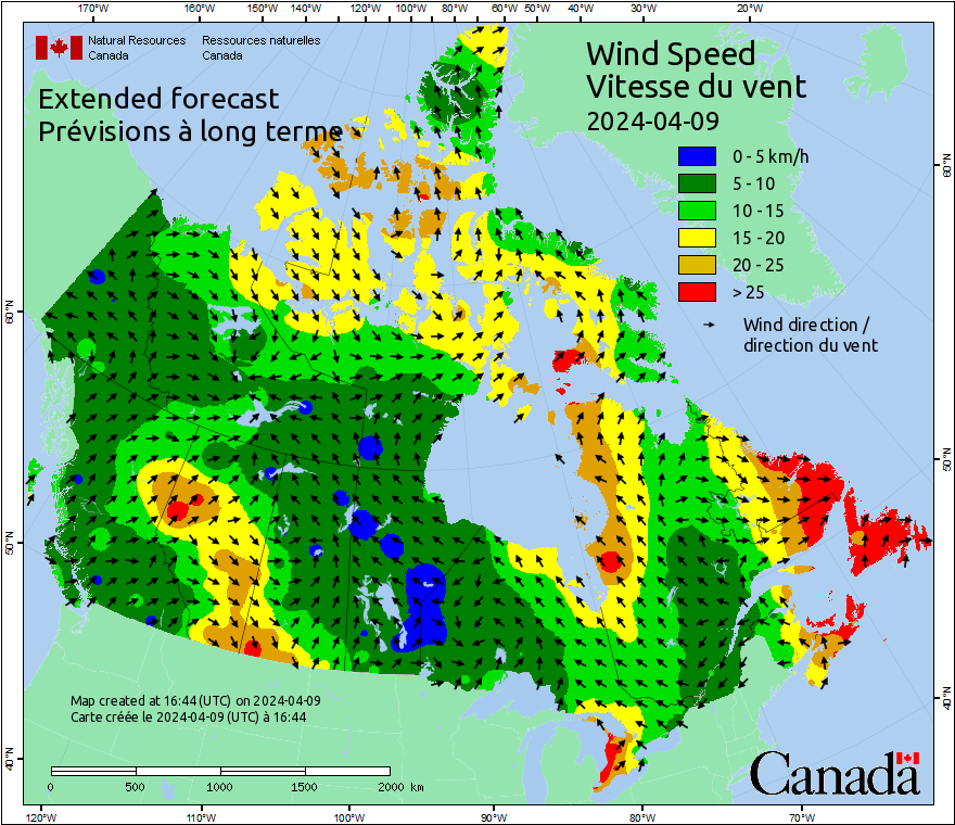 Canadian Wildland Fire Information System | Weather Maps