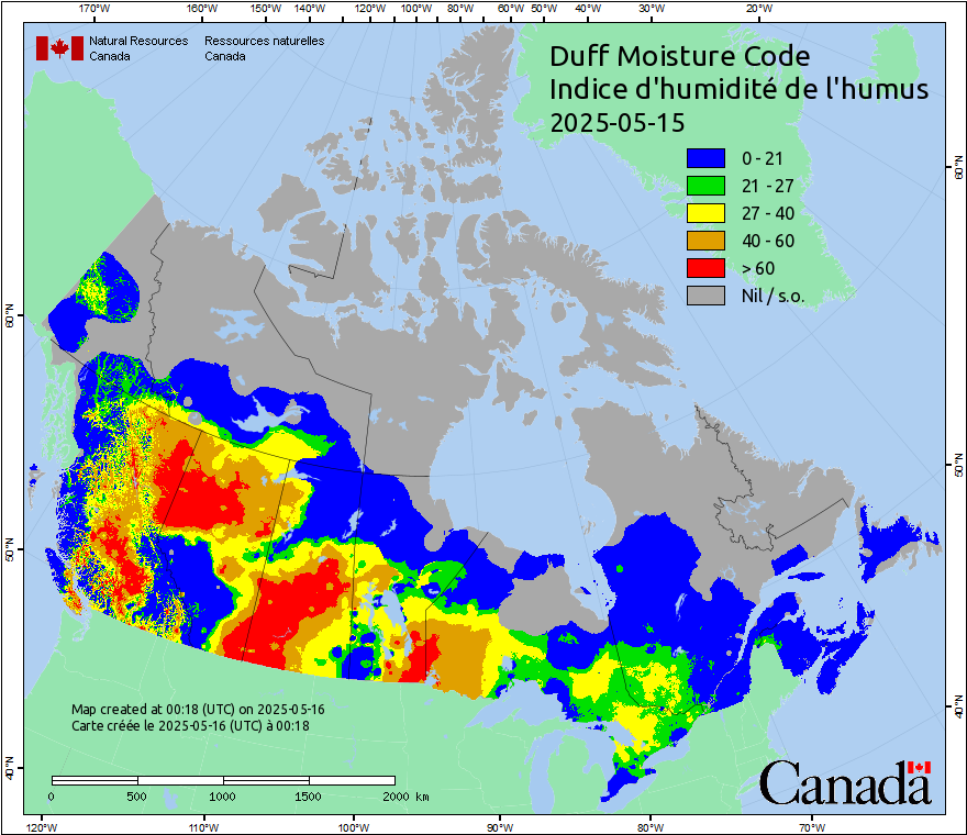 Canadian Wildland Fire Information System | Fire Weather Maps