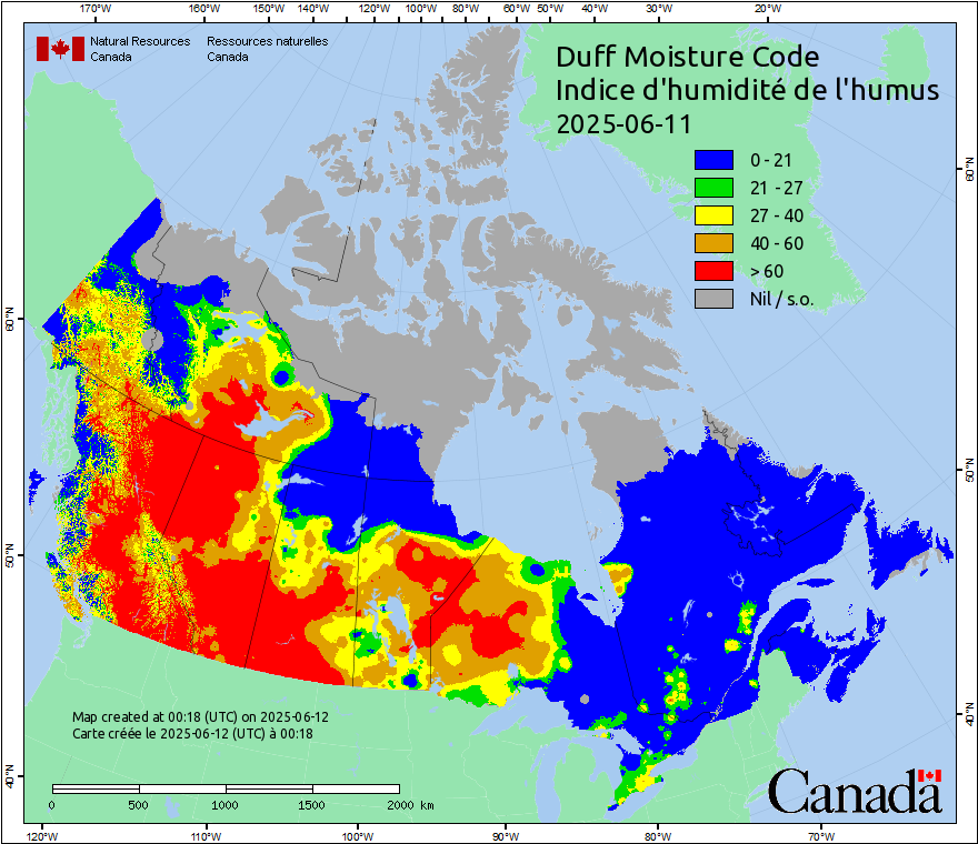 Canadian Wildland Fire Information System | Fire Weather Maps