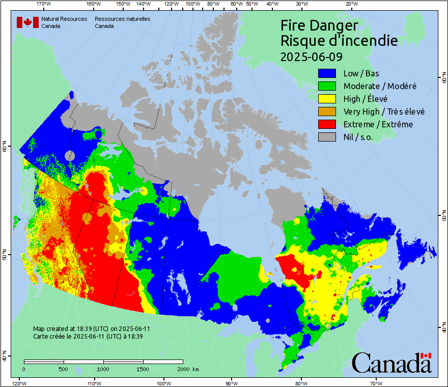 Canadian Wildland Fire Information System | Fire Weather Maps