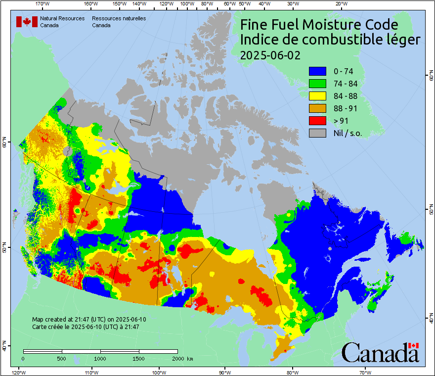Canadian Wildland Fire Information System | Fire Weather Maps