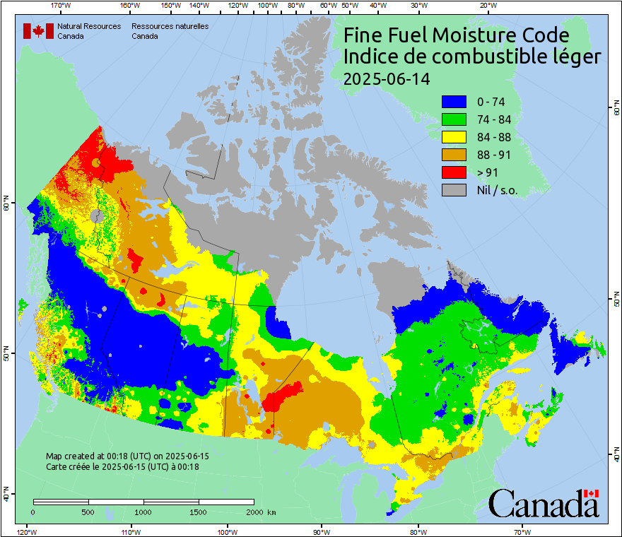 Canadian Wildland Fire Information System | Fire Weather Maps