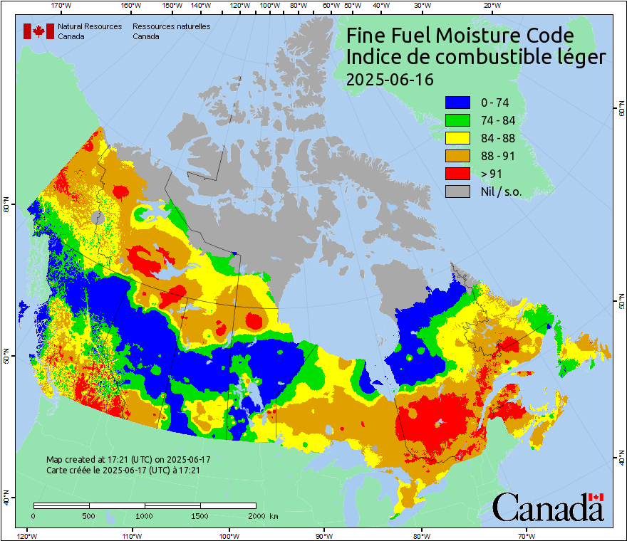 Canadian Wildland Fire Information System | Fire Weather Maps