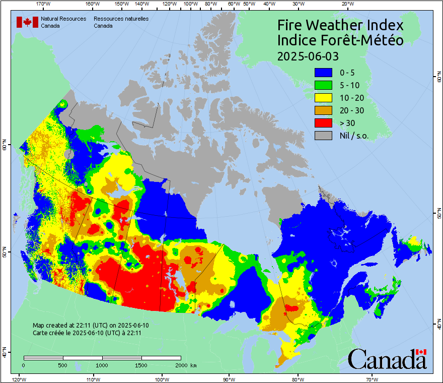 Canadian Wildland Fire Information System | Fire Weather Maps