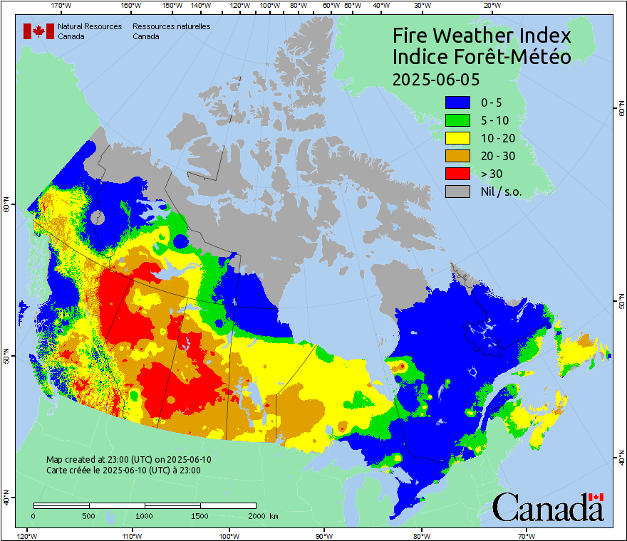 Canadian Wildland Fire Information System | Fire Weather Maps