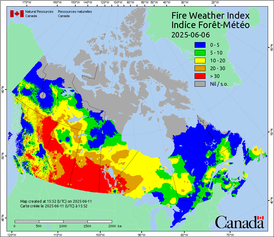 Canadian Wildland Fire Information System | Fire Weather Maps