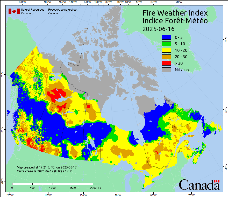 Canadian Wildland Fire Information System | Fire Weather Maps