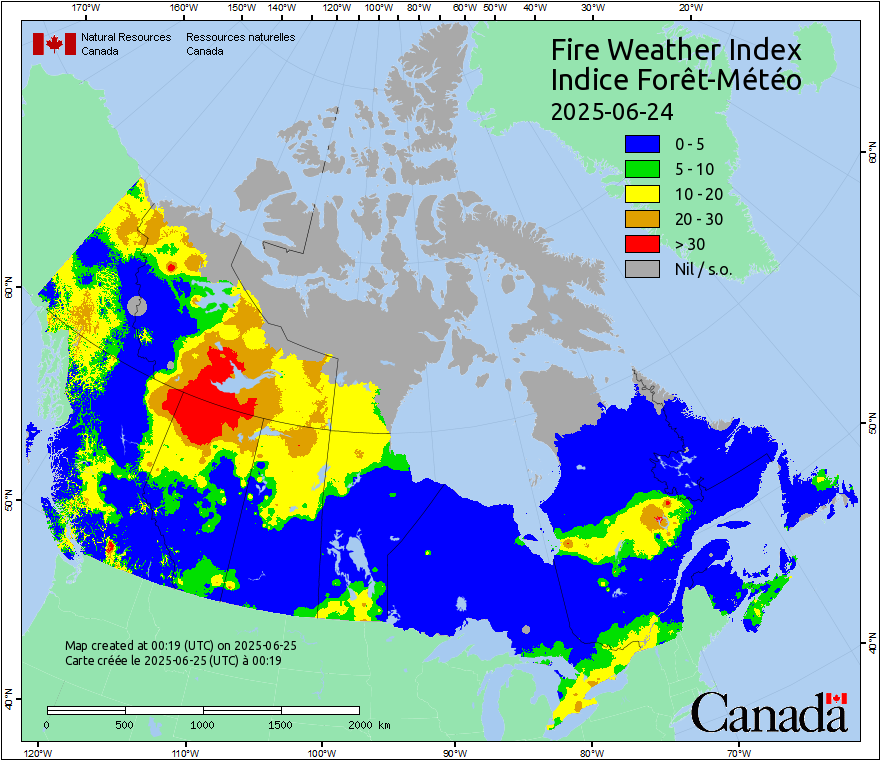 Canadian Wildland Fire Information System | Fire Weather Maps