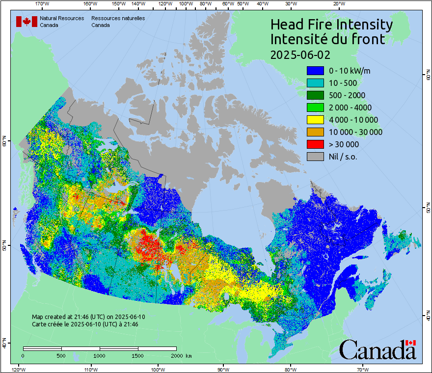 Canadian Wildland Fire Information System | Fire Behavior Maps