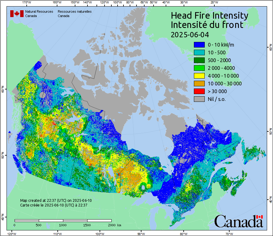 Canadian Wildland Fire Information System | Fire Behavior Maps
