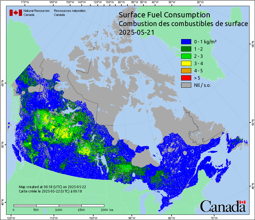 Canadian Wildland Fire Information System | Fire Behavior Maps