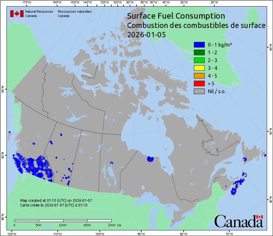 Canadian Wildland Fire Information System | Fire Behavior Maps
