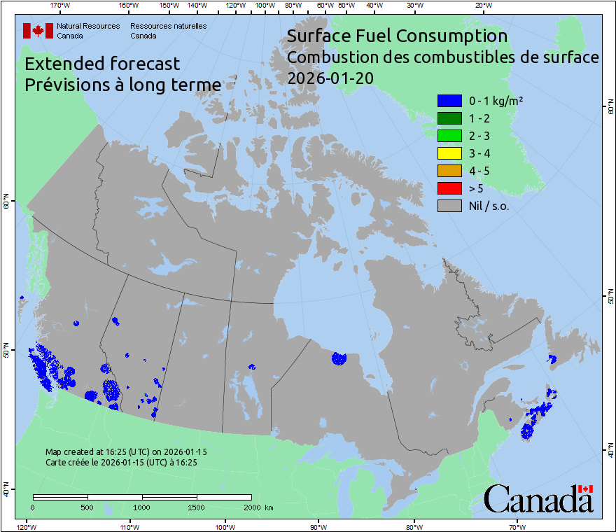 Canadian Wildland Fire Information System | Fire Behavior Maps